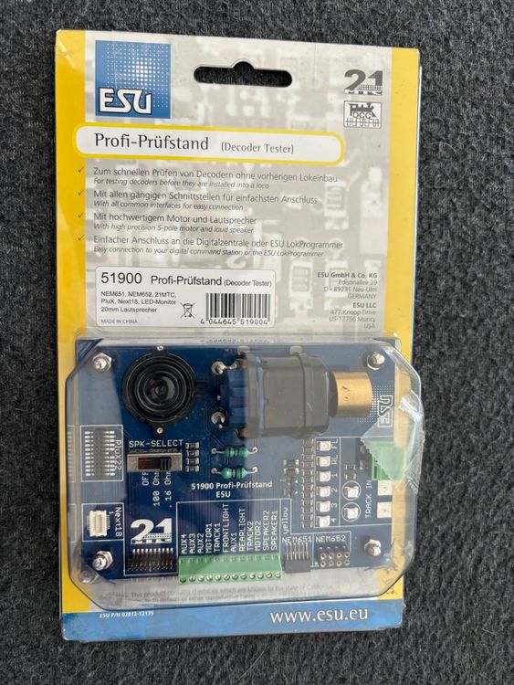 ESU 51900 Profi-Prüfstand für Dekoder | Kaufen auf Ricardo