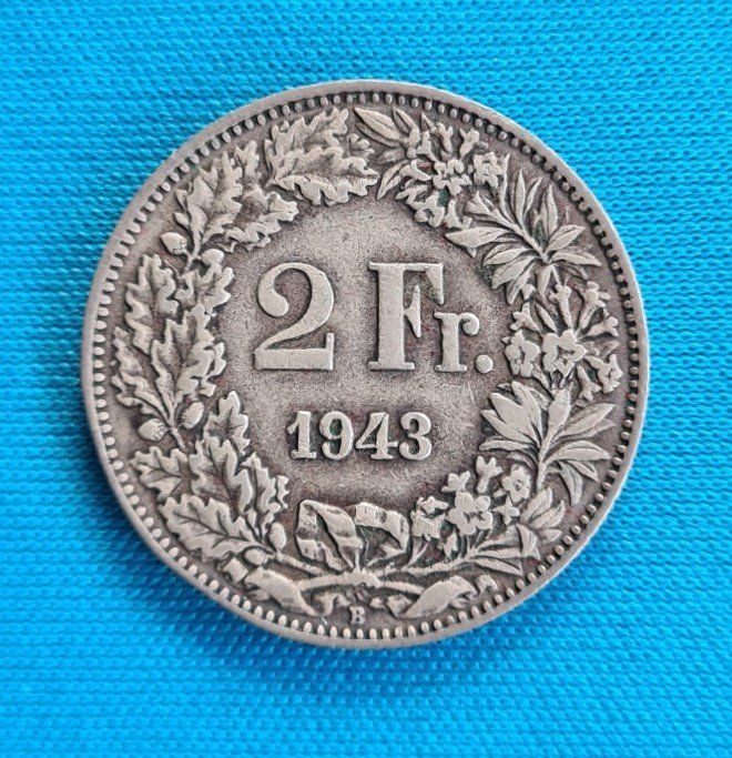 Münze Zwei Franken 1943 | Kaufen auf Ricardo