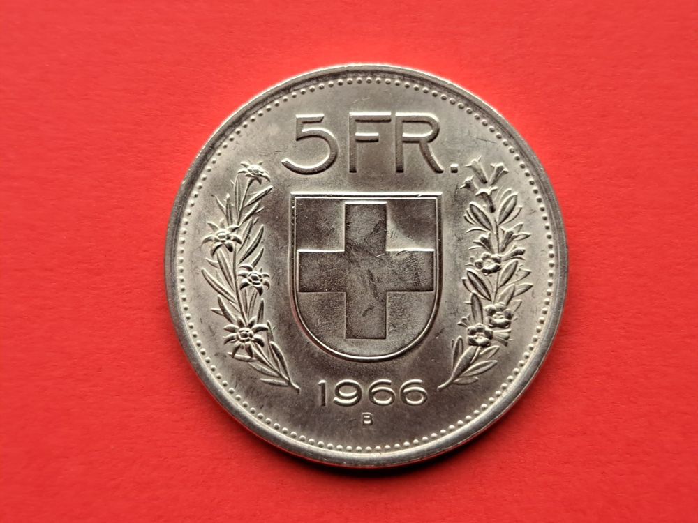 5 Franken Silber 1966 (Gebraucht) in Mollis für CHF 10 – mit Lieferung auf Ricardo kaufen
