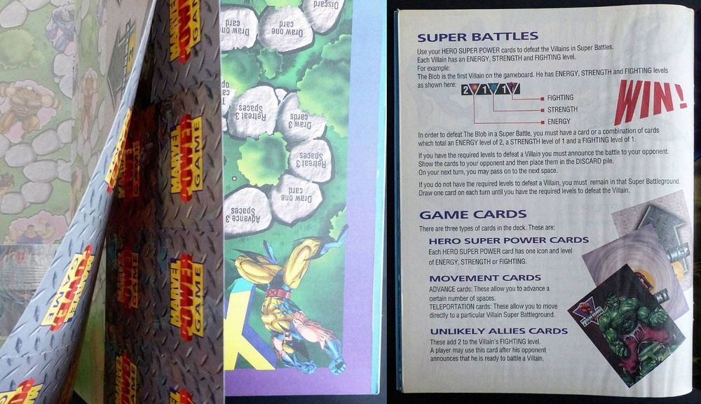 SPIDER-MAN + X-MEN WOLVERINE PULL-OUT BOARD GAME COMIC 1996 (Neu ...