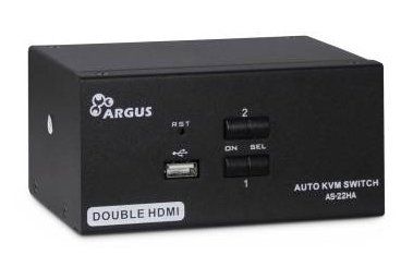 Argus Dual-Monitor HDMI 2-Port KVM-Switch | Kaufen auf Ricardo