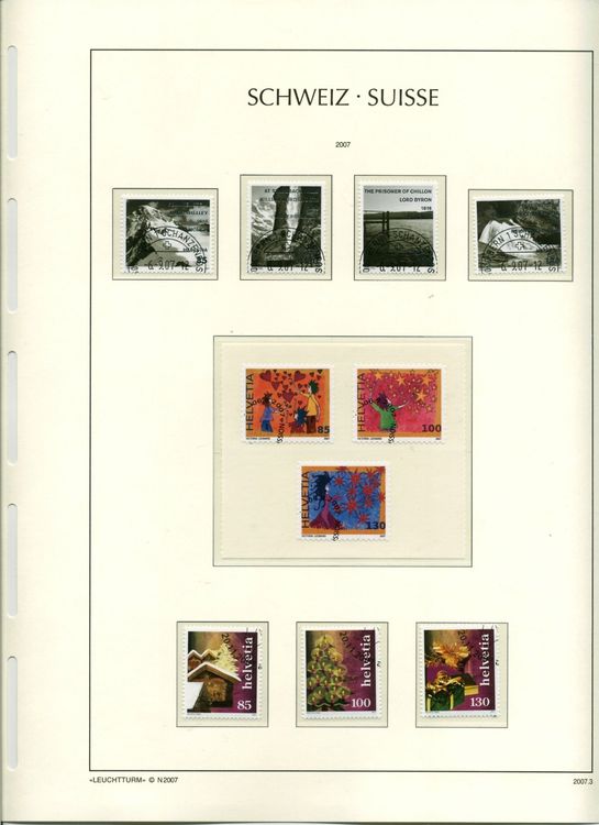 5 BESSERE AUSGABEN 2007 ET HALB ODER ECKSTEMPEL - FR. 53.- (Gebraucht) in Sarmenstorf für CHF 1 ...