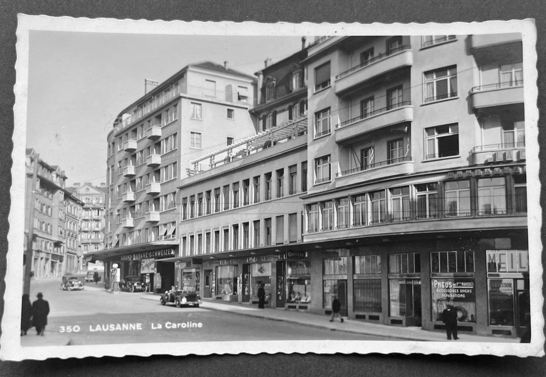 Lausanne Rue La Caroline/ Grand Garage Schweizer ca. 1940 (Gebraucht) in Wabern für CHF 12.9 ...