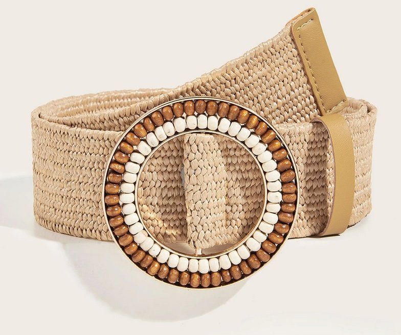 Böhmischer Gürtel Holz und Stroh / Ceinture bois et paille (Neu und originalverpackt) in ...