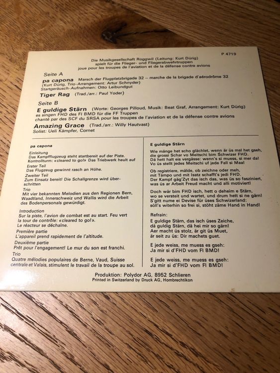 Luftwaffe Single Pa Capona Schallplatte ORIGINAL | Kaufen auf Ricardo