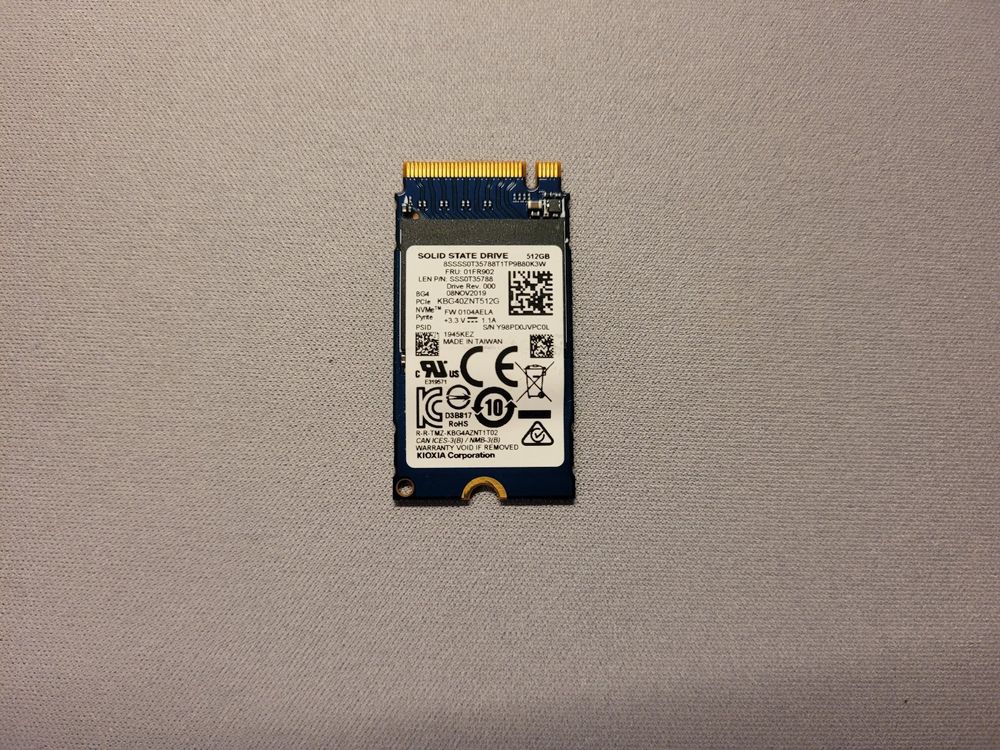 Toshiba SSD 512GB SSD M.2 NVME für Laptop | Kaufen auf Ricardo