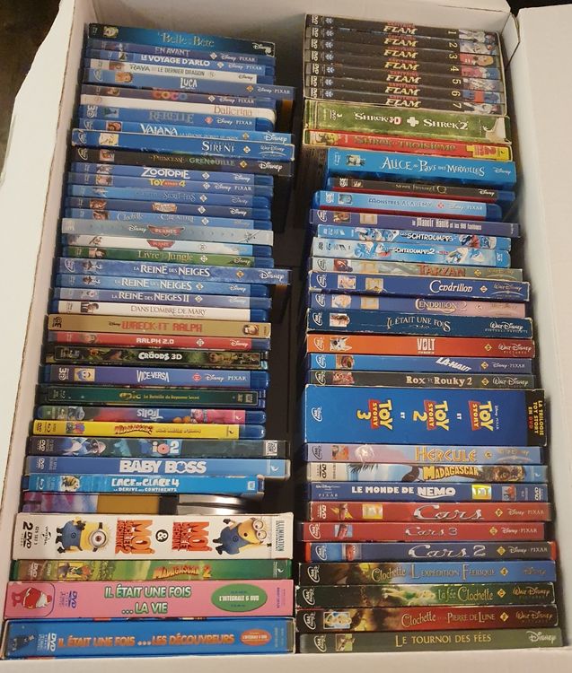 Disney, Dreamworks et autres DVD/ Blueray collections (76p.) (D ...