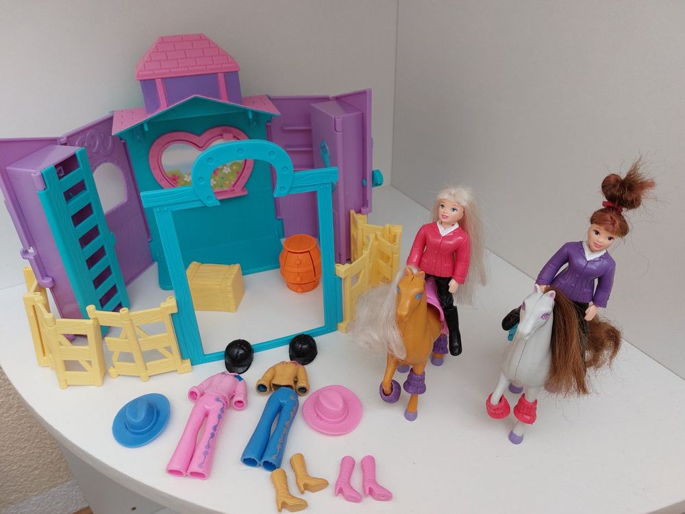 Polly Pocket: Ride together ranch Set Komplett (Gebraucht) in ...