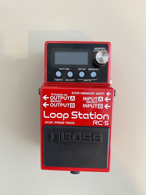 Boss RC-5 loopstation + 20.- 9v power + free switch (Neu und ...