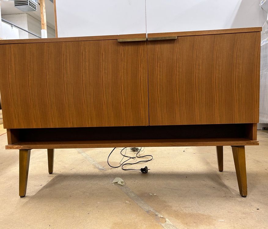 Vintage Musiktruhe mit Plattenspieler und Radio, von Siemens (Gebraucht ...