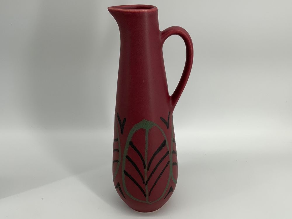 Zeller Keramik Georg Schmider Rote Vase mit Muster (Gebraucht) in Erlach für CHF 35 – mit ...
