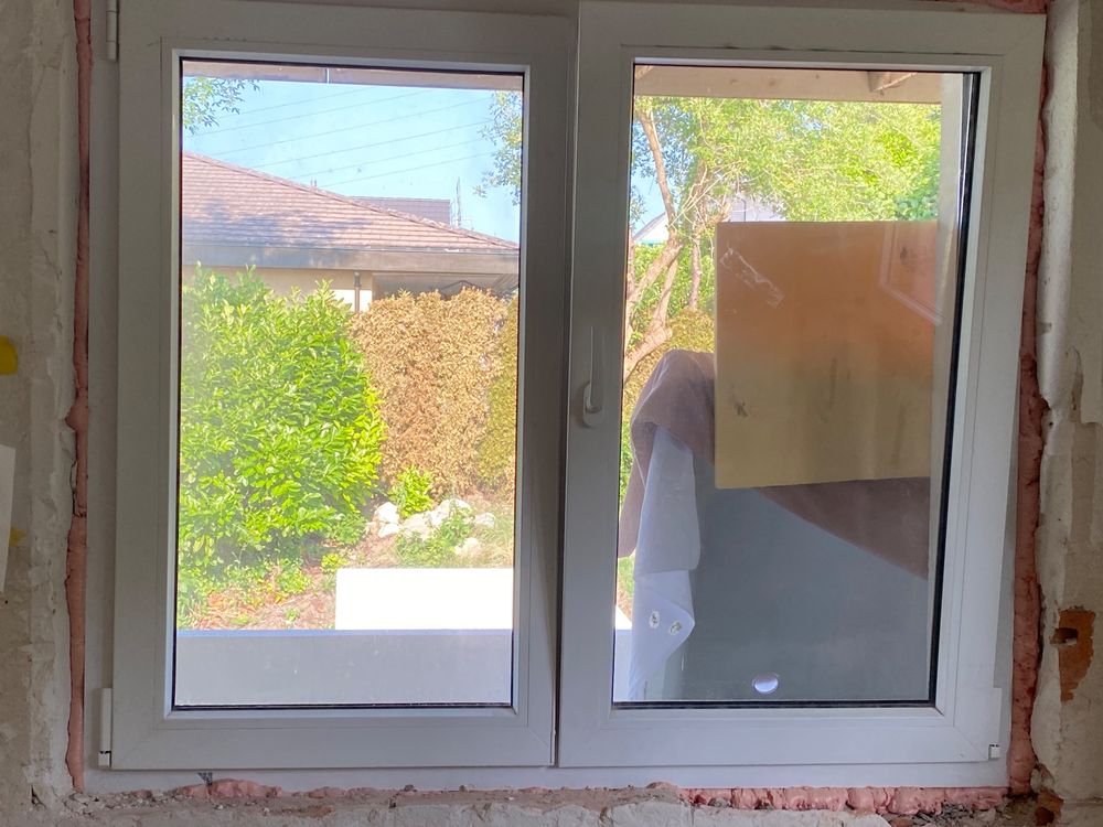 Kunststoff 2er Fenster innen weiss aussen anthrazit Ral 7016 | Kaufen ...