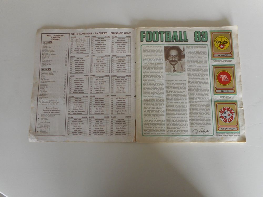 Panini Football Album 83/1983 komplett SFV-ASV (Gebraucht) in Cham für ...