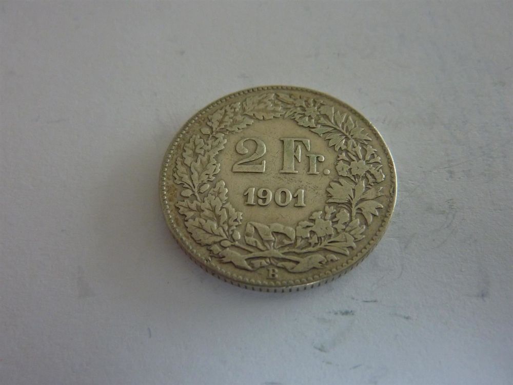 Seltener Zweifränkler 1901, sehr schön (Gebraucht) in Birrwil für CHF ...