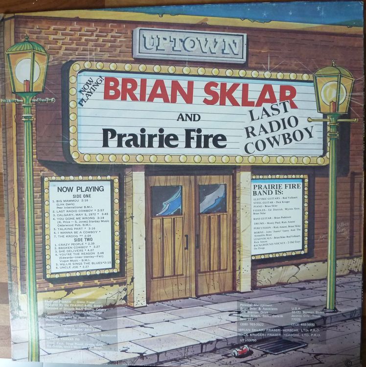 Brian Sklar and Prairie Fire - The last radio-cowboy (Gebraucht) in ...