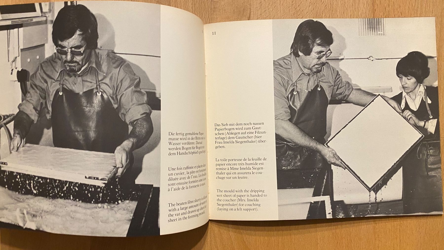 Papierkunst Handwerk Fred Siegenthaler 70er Jahre rares Expl (Gebraucht ...