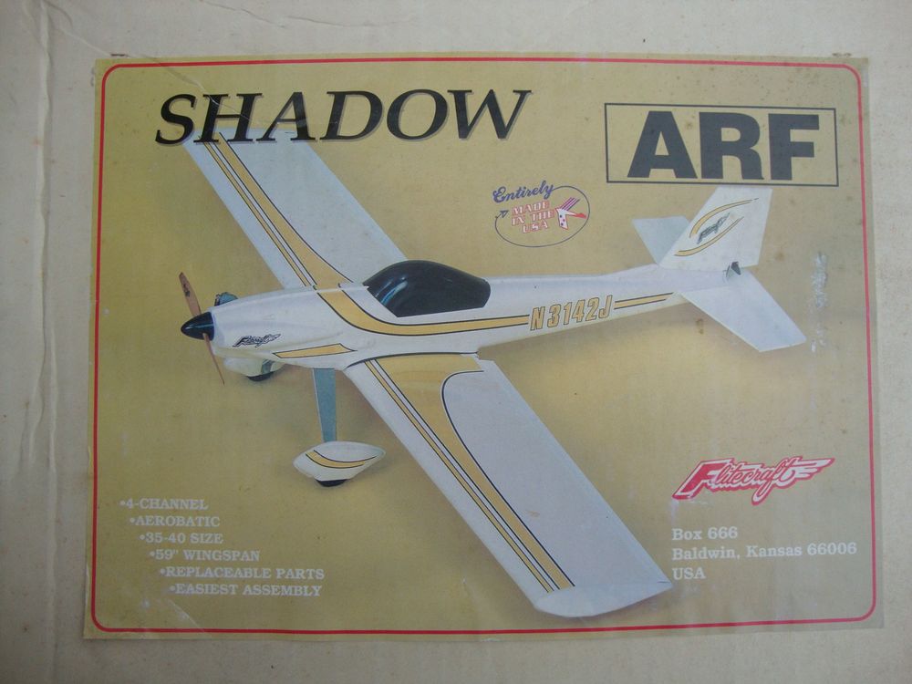 Baukasten RC-Motorflugmodell Shadow von Flitecraft (Rarität) (Neu ...