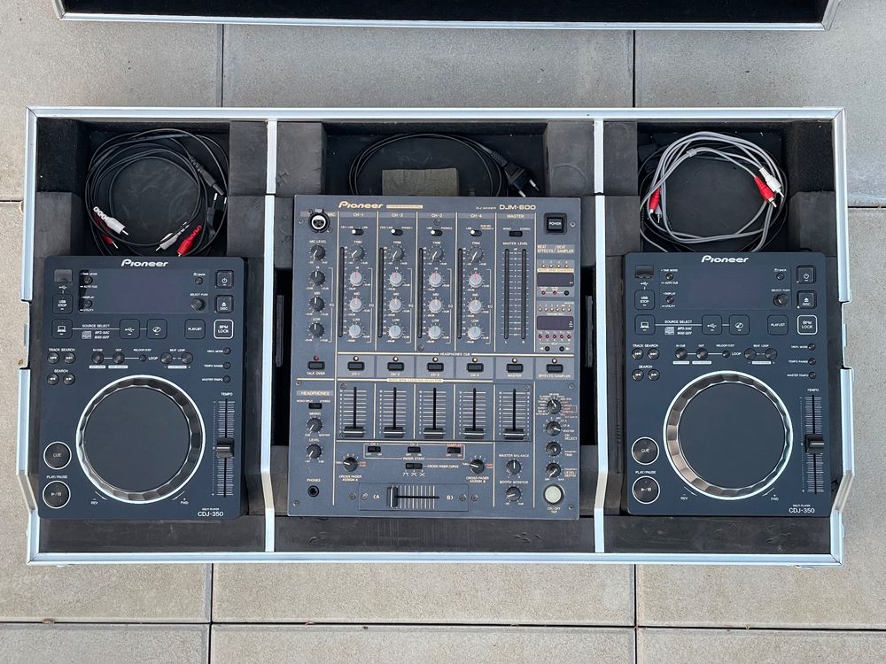 2x Pioneer CDJ-350 + DJM-600 DJ Player und Mischpult Kombo (Gebraucht ...