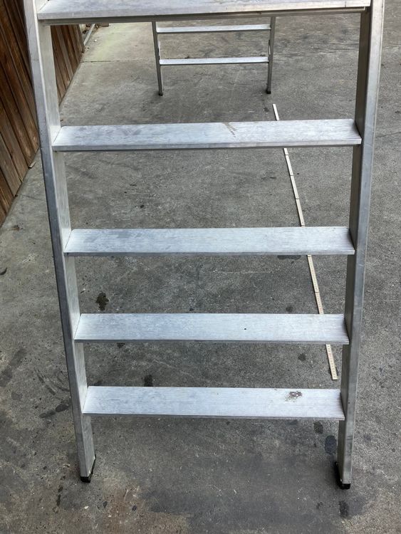 HB Systeme Typ 200- Doppelstufenleiter/ Bockleiter Alu, Nr.4 (Gebraucht ...