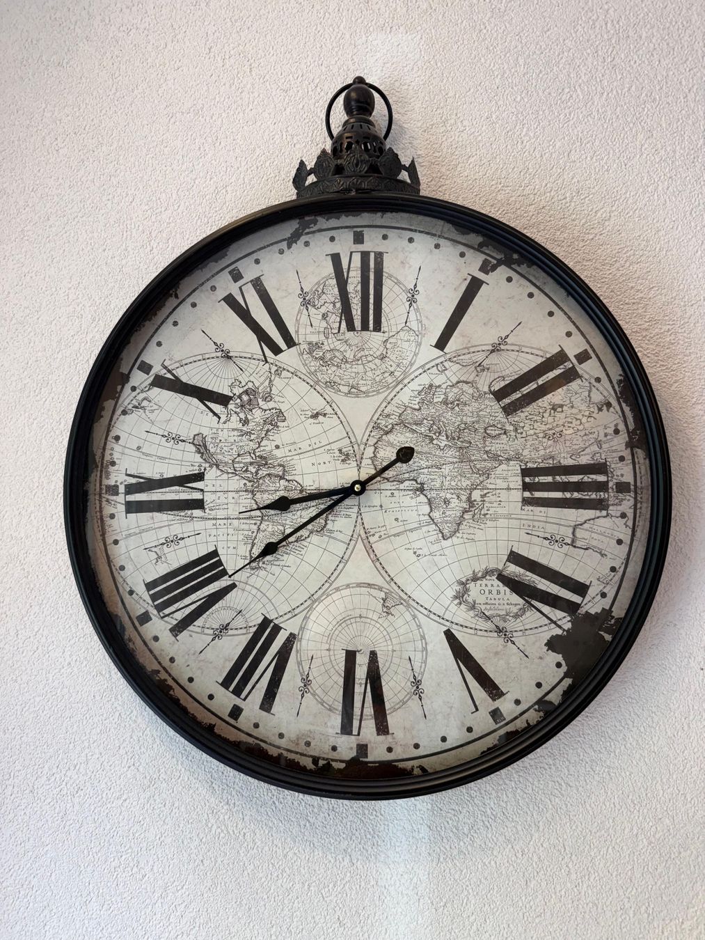 Wanduhr mit romantischen Zahlen ca. 50 cm Durchmesser (Gebraucht) in ...