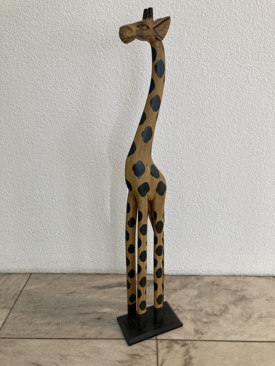 Holz Giraffe Höhe 97 cm (Gebraucht) in Zwingen für CHF 9 – nur Abholung auf Ricardo kaufen