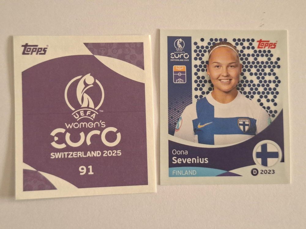 Topps UEFA Women's Euro 2025 Oona Sevenius 91 (Gebraucht) in Bern für ...