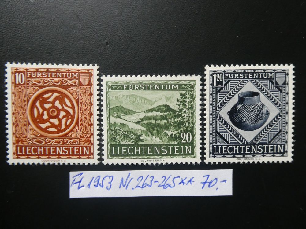 FL 1953 Nr. 263-265 postfrisch ** (Gebraucht) in Lausen für CHF 10.5 ...