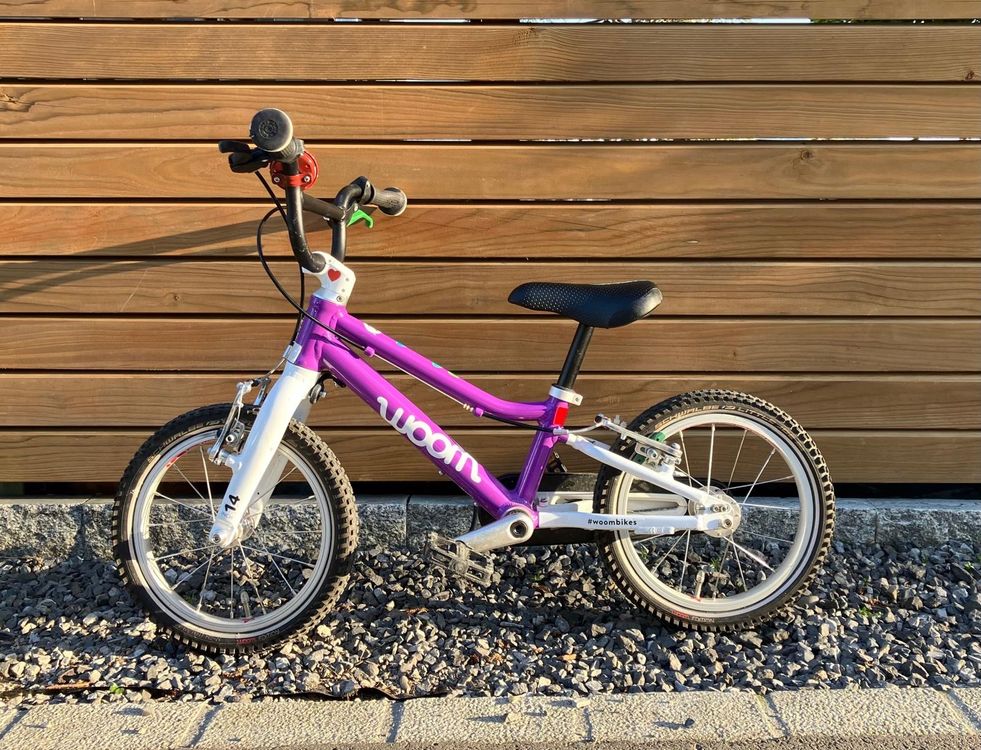 Woom 2, Kinderfahrrad in violett - 14” (Gebraucht) in Oberengstringen für CHF 275 – nur Abholung ...