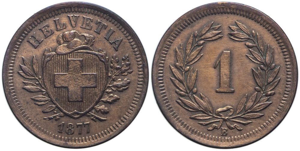 b- 1 Rappen 1877 (Usato) a Chiasso per CHF 60 – con consegna | Acquista su Ricardo