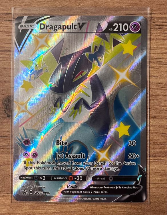 Dragapult V FULL ART SWSH096 Pokemon Sword & Shield Promo (Gebraucht ...