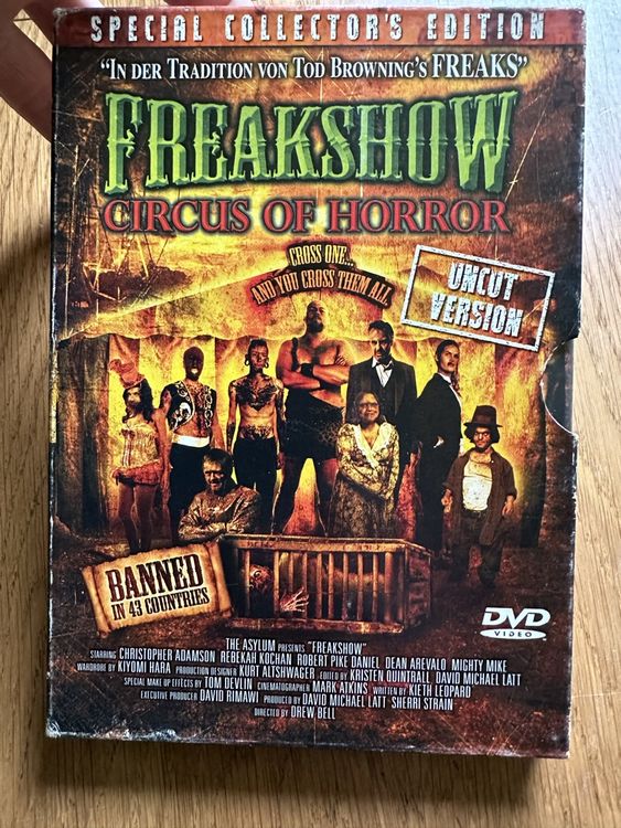 Freak Show uncut Shock Entertainment DVD im Schuber (Gebraucht) in ...