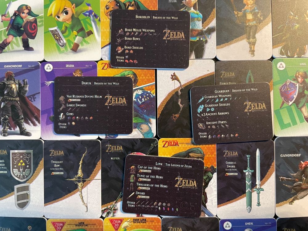 Zelda Amiibo NFC mini cards 40 Stück (Neu (gemäss Beschreibung)) in ...