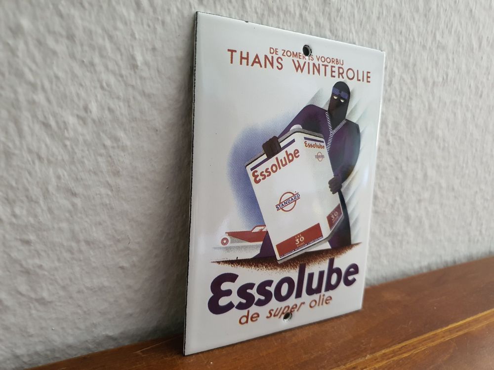 Emailschild Esso Motor Oil Logo Emaille Schild Reklame Retro | Kaufen ...