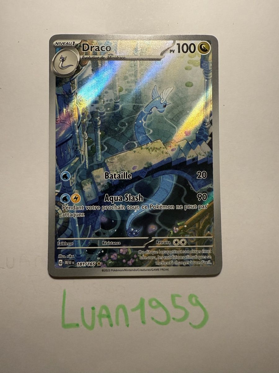 Pokémon Draco AR 181/165 ⭐️ Sortie de booster (Neuf (Voir description ...