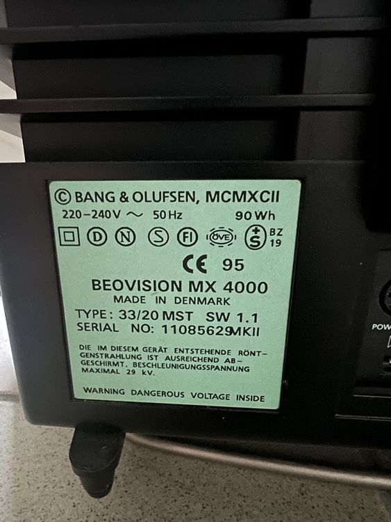 Bang & Olufsen Beovision MX 4000 (Gebraucht) in Schönenbuch für CHF 205 ...