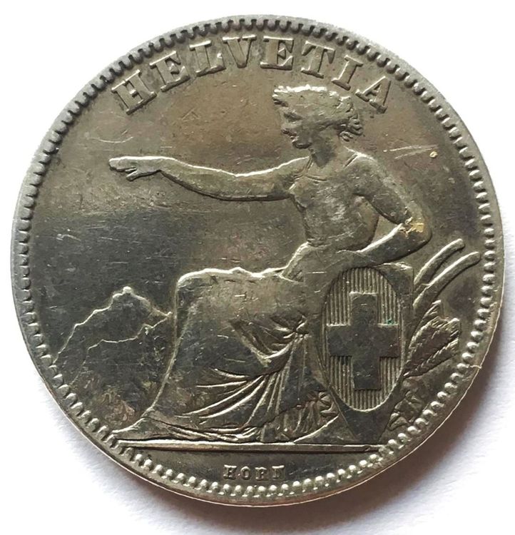 2 Franken 1863 B Sitzende Helvetia RAR!! (Antik) in Geneve für CHF 296 – mit Lieferung auf ...