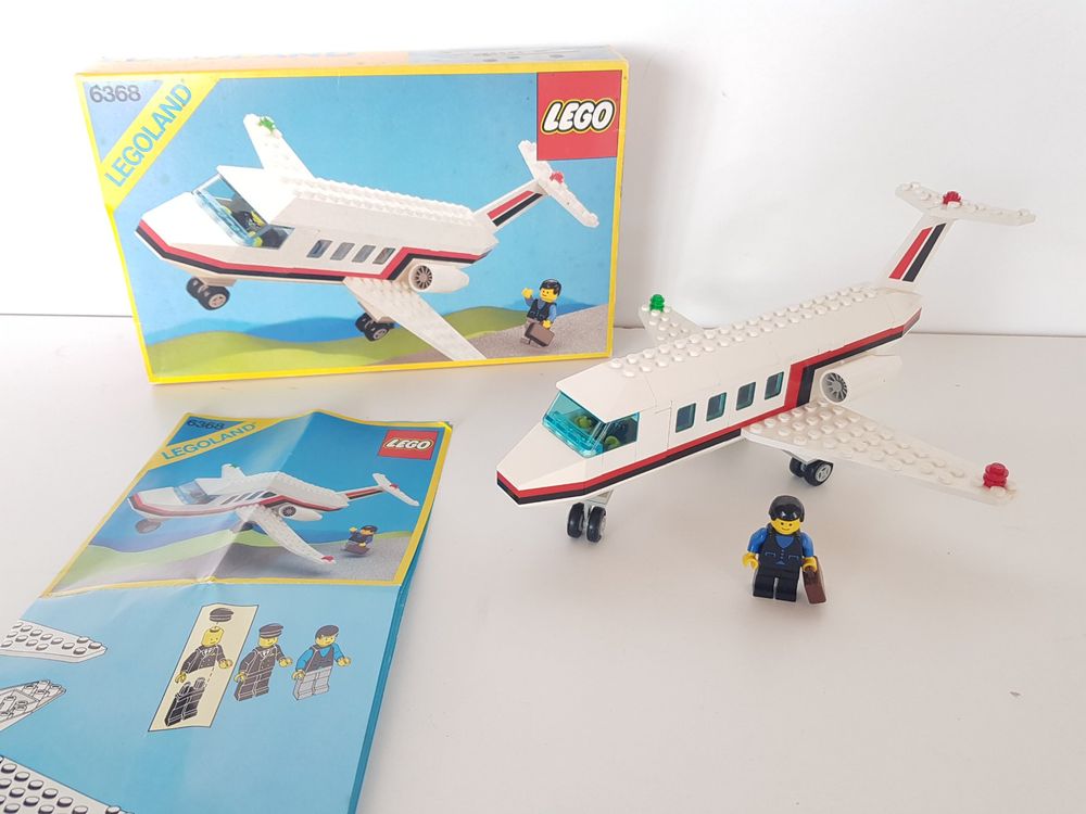 Lego 6368 Jet Airliner Flugzeug mit Original Verpackung 1985 (Gebraucht ...
