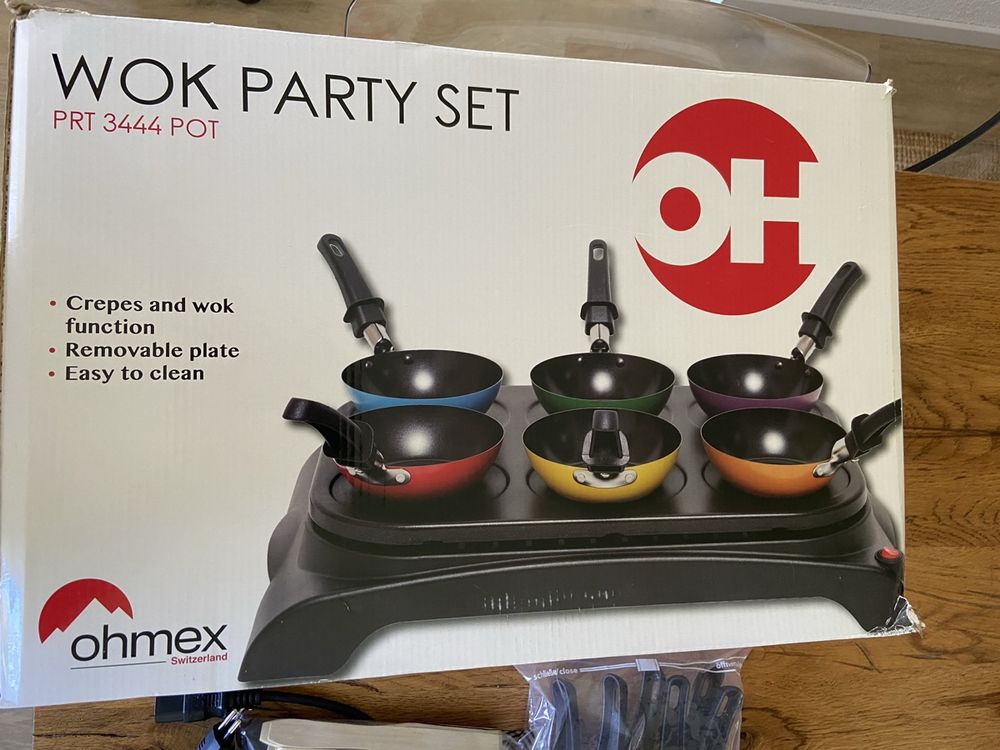 Wok Party Set / Tischgrill / Crêpe Grill (Gebraucht) in Zürich für CHF ...