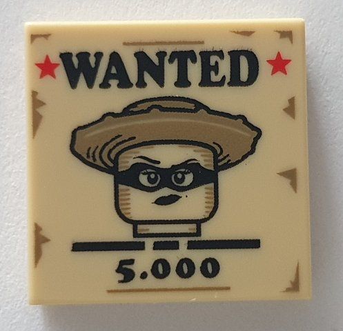 LEGO 3068bpb2009 'WANTED', '5.000', Red Stars and Female Wes | Kaufen ...
