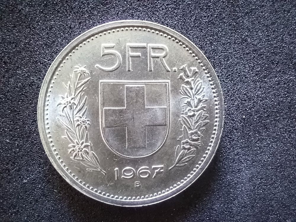 Münzen 5 Franken 1965 1966 1967 Silber (Gebraucht) in Thun für CHF 24 – mit Lieferung auf ...