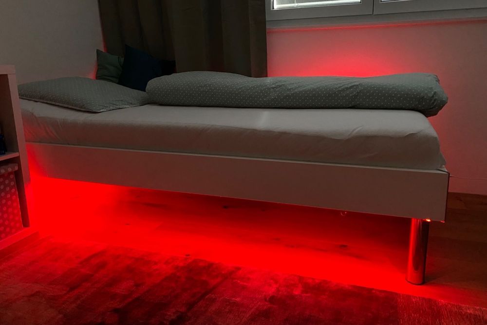 Hasena Bett 90x200 mit Lattenrost inkl. LED-Beleuchtung | Kaufen auf ...