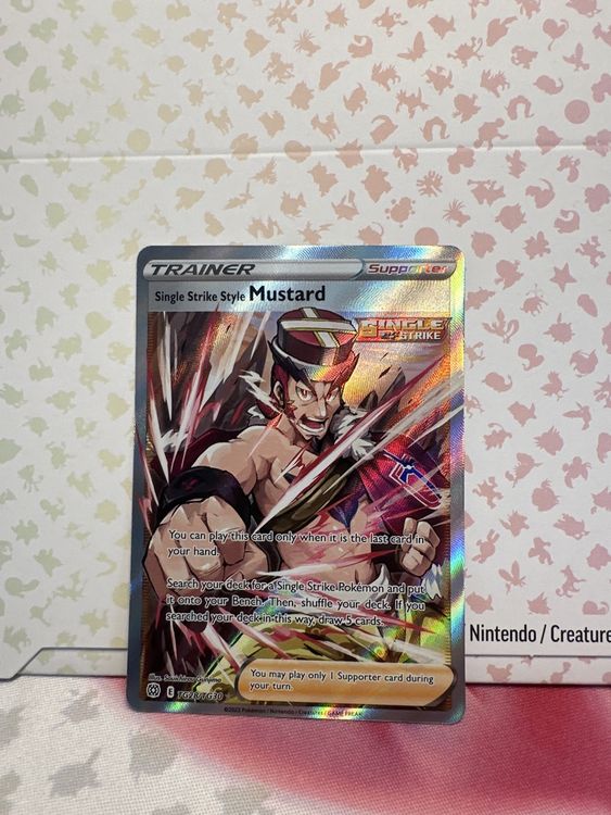 Pokemon Mustard Trainer seltene Karte Top (Gebraucht) in Lommiswil für ...
