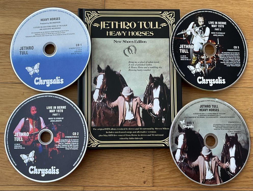 Jethro Tull - Heavy Horses (New Shoes)-3CDs & 2DVDs Box Set (Neu ...