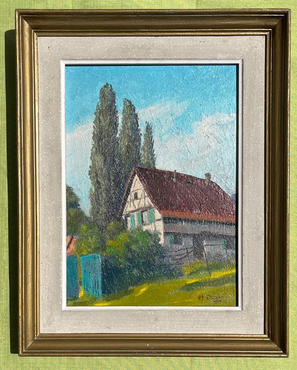 Ölbild aus dem Elsass | Kaufen auf Ricardo