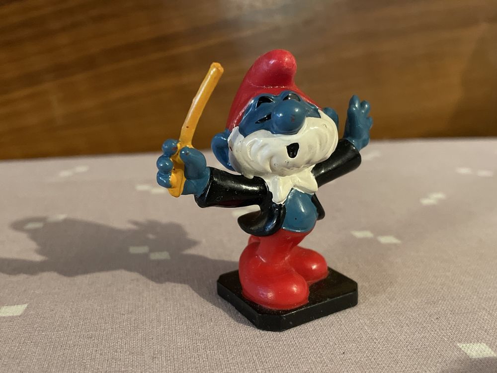 Schlumpf Figur: Papa Schlumpf als Orchester Dirigent (Gebraucht) in ...