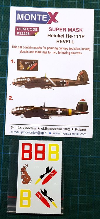 DECALSATZ Montex Heinkel HE-111 P 1:32 | Kaufen auf Ricardo