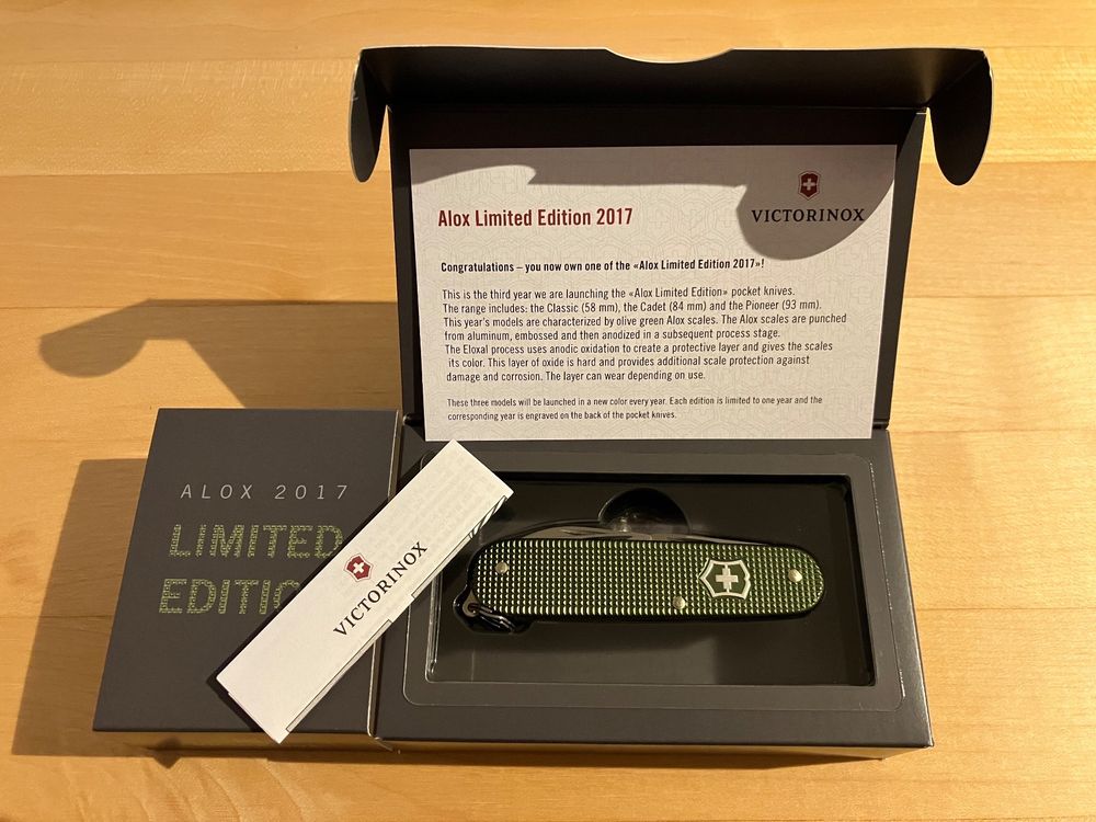 Victorinox Cadet Alox Limitiert Edition 2017 | Kaufen auf Ricardo