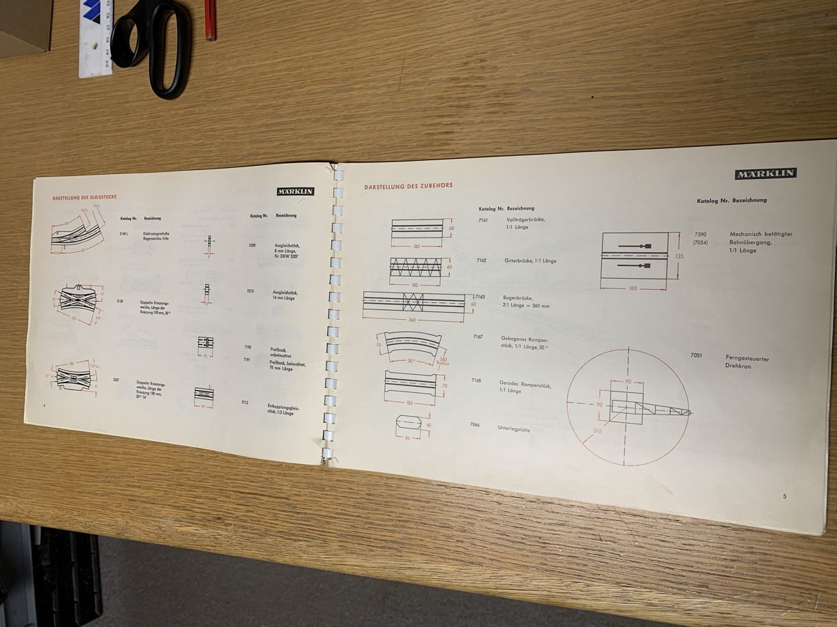 Märklin Gleisplan Buch von 1966,gut erhalten,für M-Gleis,My4 (Gebraucht ...