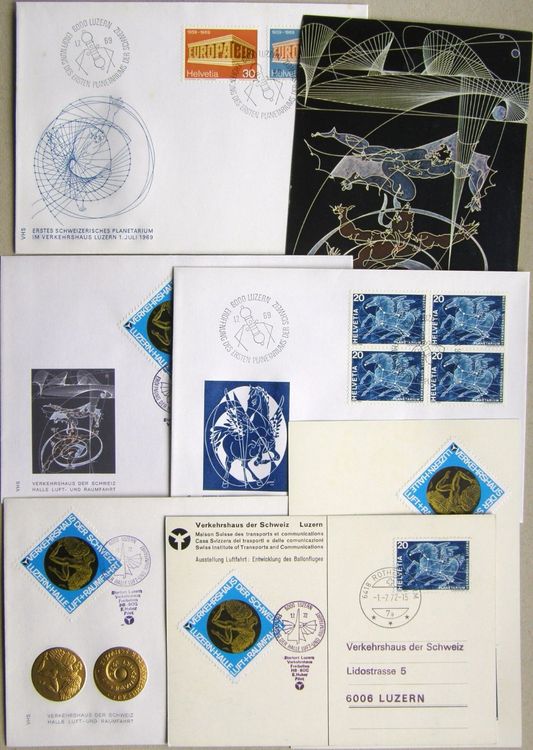 orig Lot Art Kunst HANS ERNI LUZERN Verkehrshaus der Schweiz (Gebraucht) in Lohn-Ammannsegg für ...