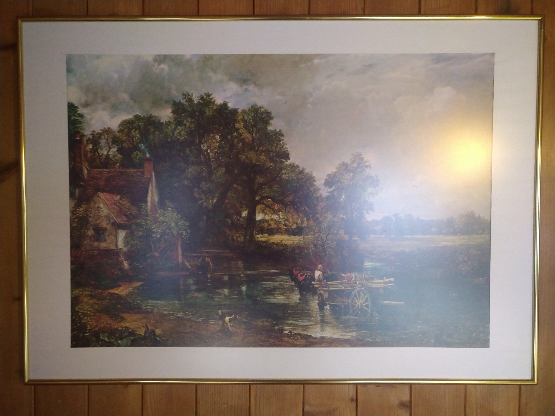 "The Hay Wain" von John Constble, mit Goldrahmen, 85x60cm (Gebraucht ...